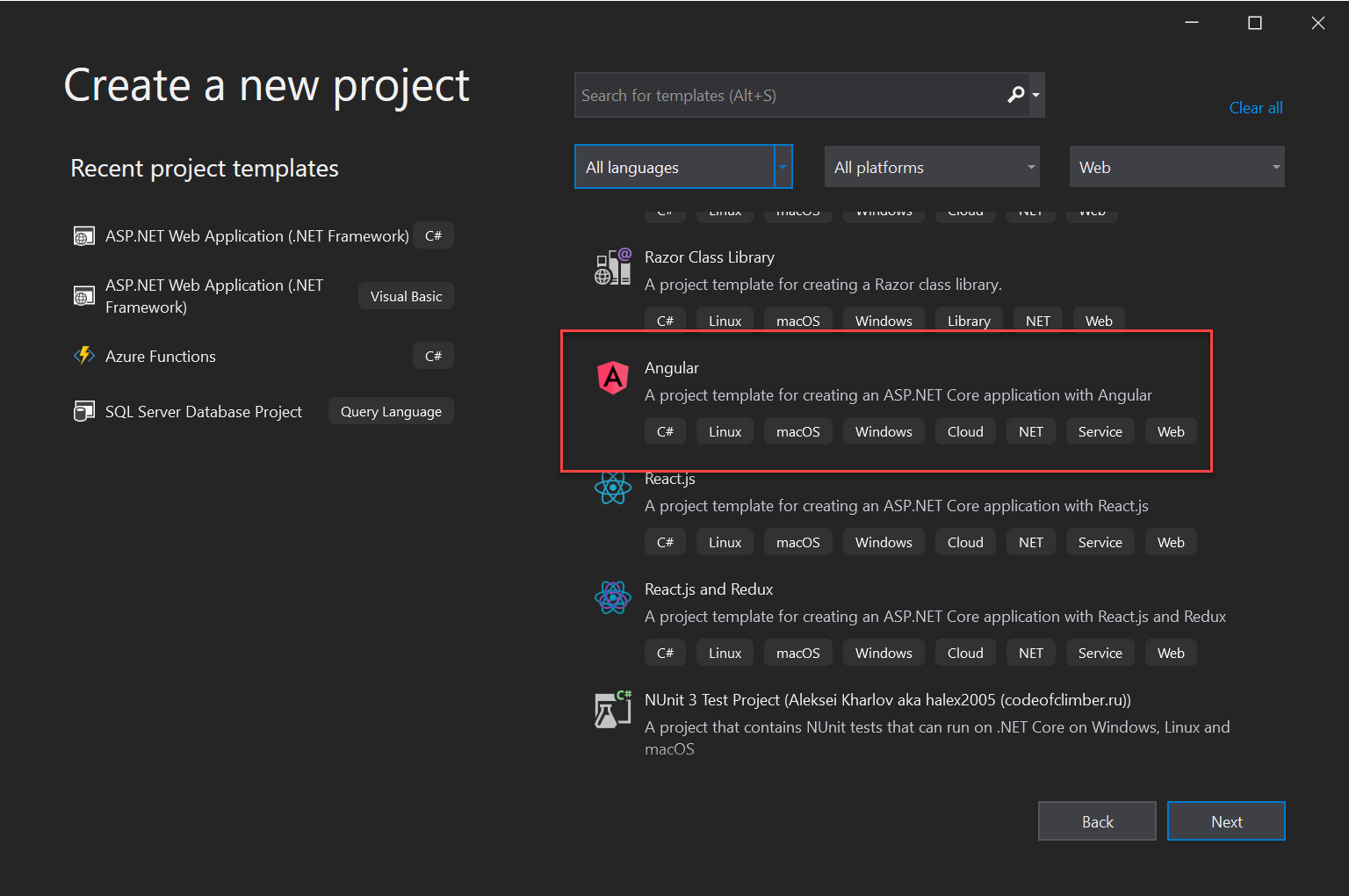 Improve template titles and icons · Issue #25576 · dotnet/aspnetcore ...