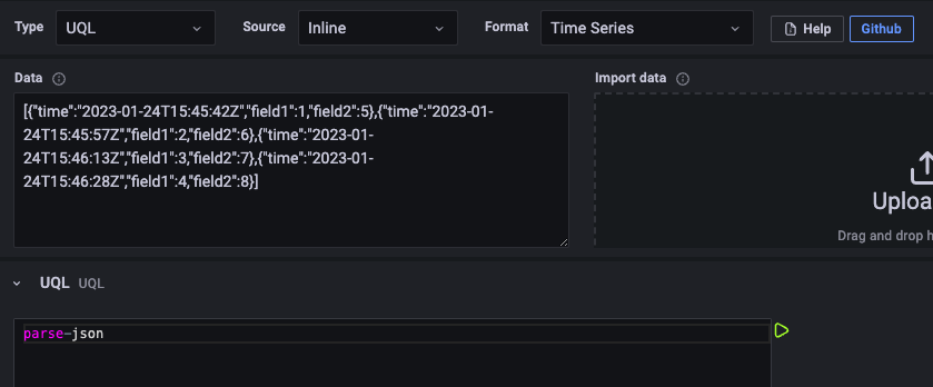 With UQL parser, time series disappears if first value is `null` or missing · Issue #513 ...