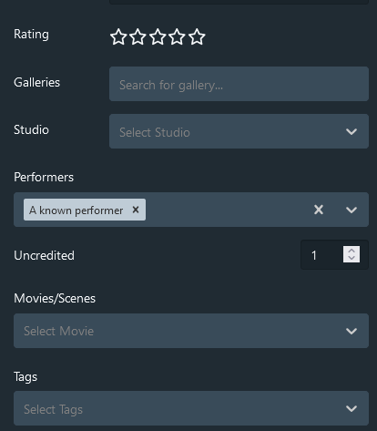 [Feature] Uncredited performers count · Issue #3602 · stashapp/stash · GitHub
