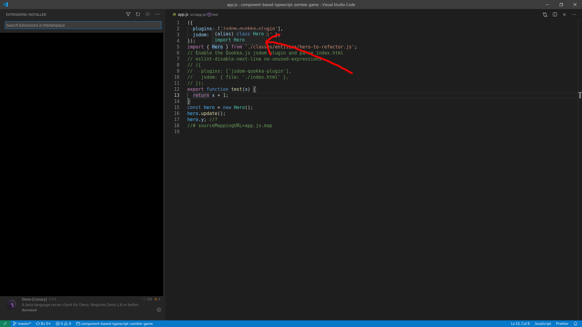 2x Hover Over Results In Canary 0 0 6 On Non Deno Files · Issue 290 · Denoland Vscode Deno · Github