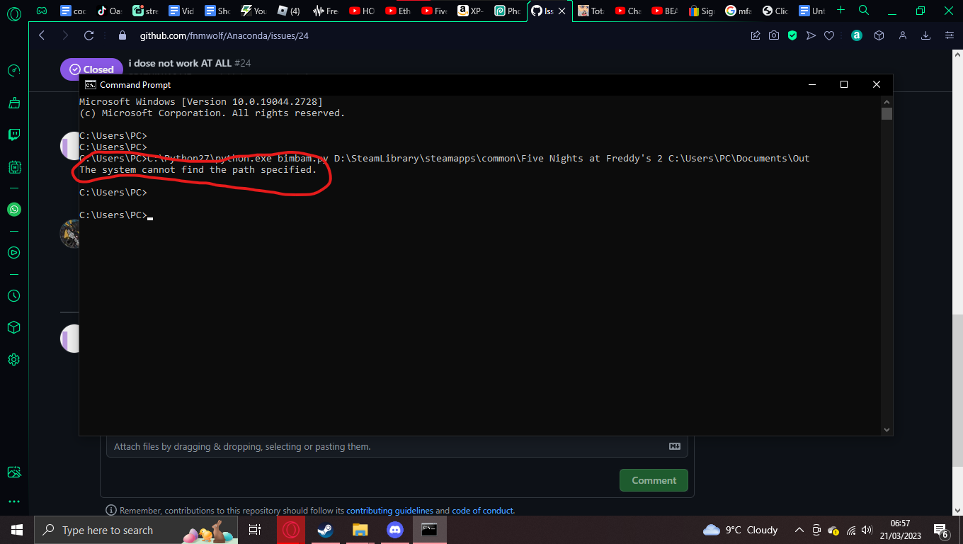 i dose not work AT ALL · Issue #24 · fnmwolf/Anaconda · GitHub