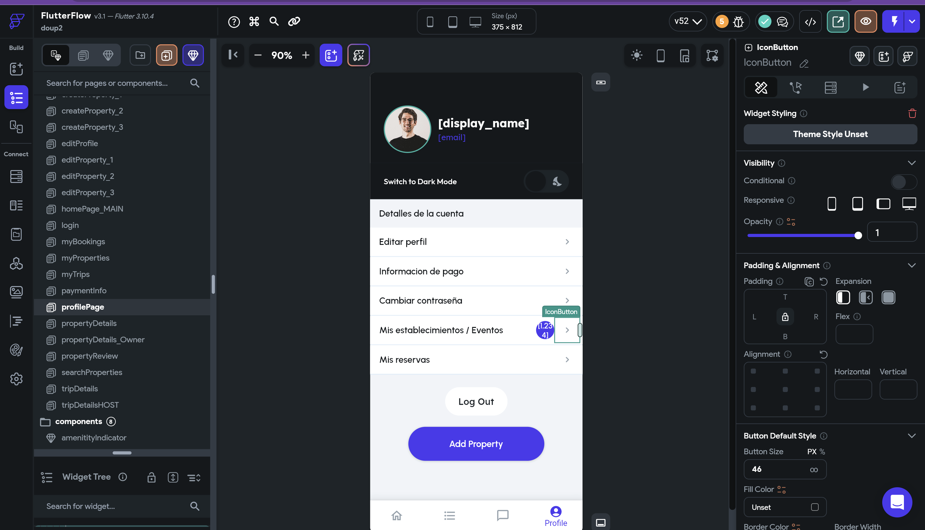Botton invisible · Issue #1374 · FlutterFlow/flutterflow-issues · GitHub
