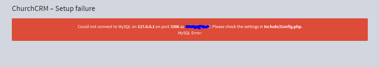Could Not Connect To Mysql On 127001 On Port As User · Issue 4182 · Churchcrmcrm · Github