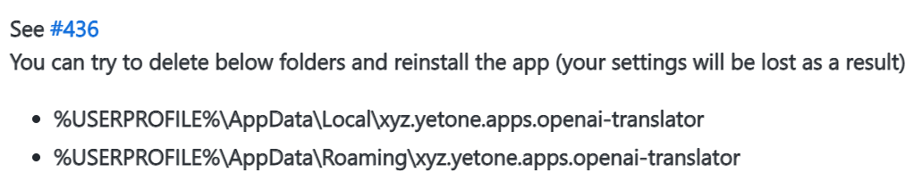 [Bug] 新版本Windows桌面版（OpenAI.Translator_0.0.31_x64_en-US.msi）安装文件无法使用 · Issue #403 · openai ...