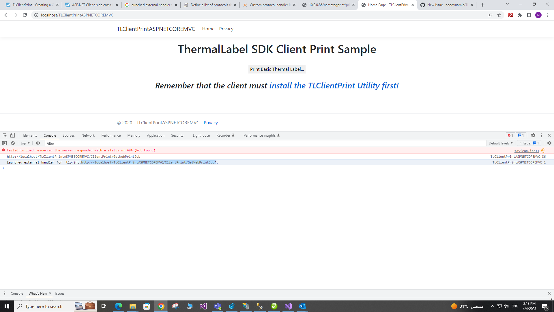 Publishing “TLClientPrintASPNETCOREMVC” ASPNETClientPrint · Issue #3 ... Publishing “TLClientPrintASPNETCOREMVC” ASPNETClientPrint · Issue #3 ...