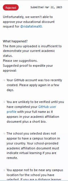 Github Student Pack Activation · community · Discussion #53384 · GitHub