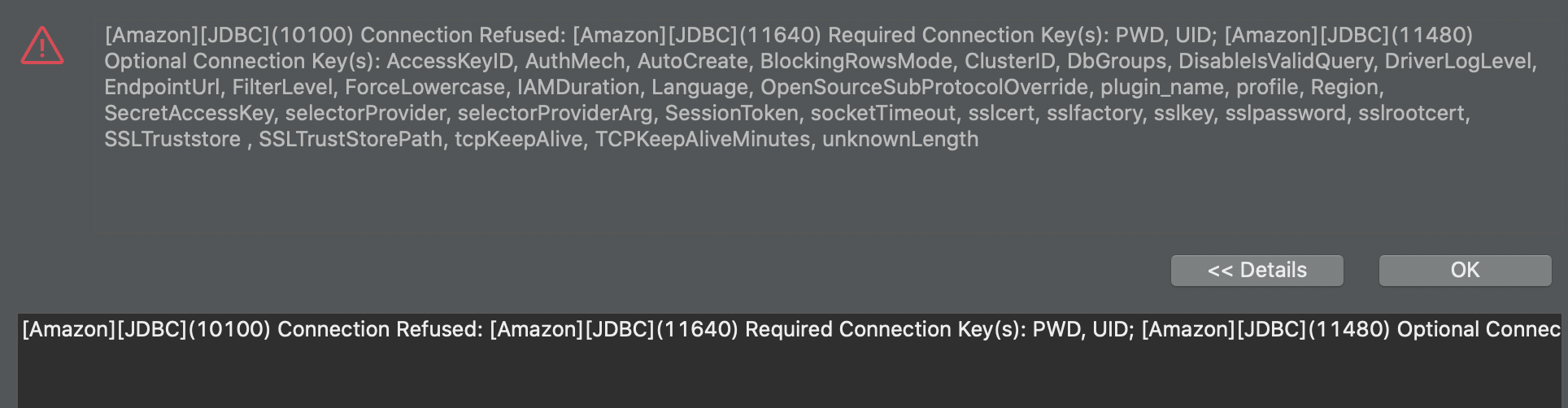 Unable to Connect to Redshift/StrongDM · Issue #13635 · dbeaver/dbeaver · GitHub