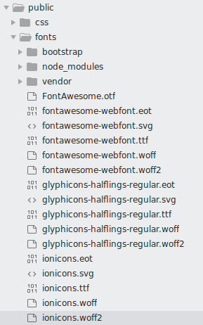 Accessing font-awesome · Issue #338 · mdbootstrap/adminlte-laravel · GitHub