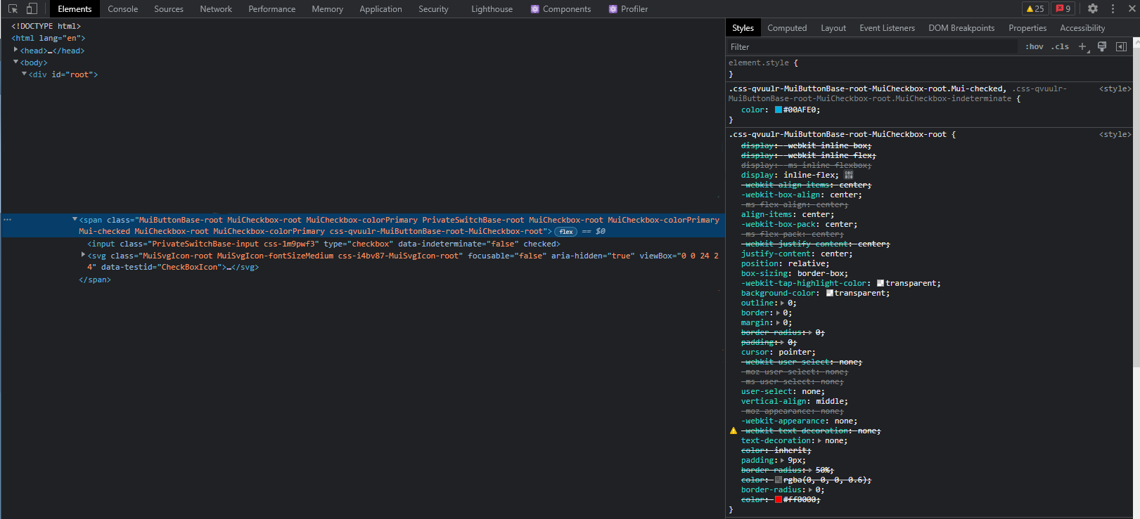 Checkbox Overriding Checkbox Styles From Theme Provider Not Working Checkbox Overriding Checkbox Styles From Theme Provider Not Working
