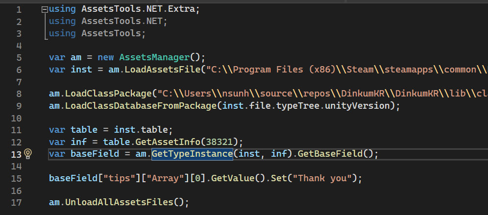 How do I modify the data inside a MonoBehaviour? · Issue #101 · nesrak1/AssetsTools.NET · GitHub