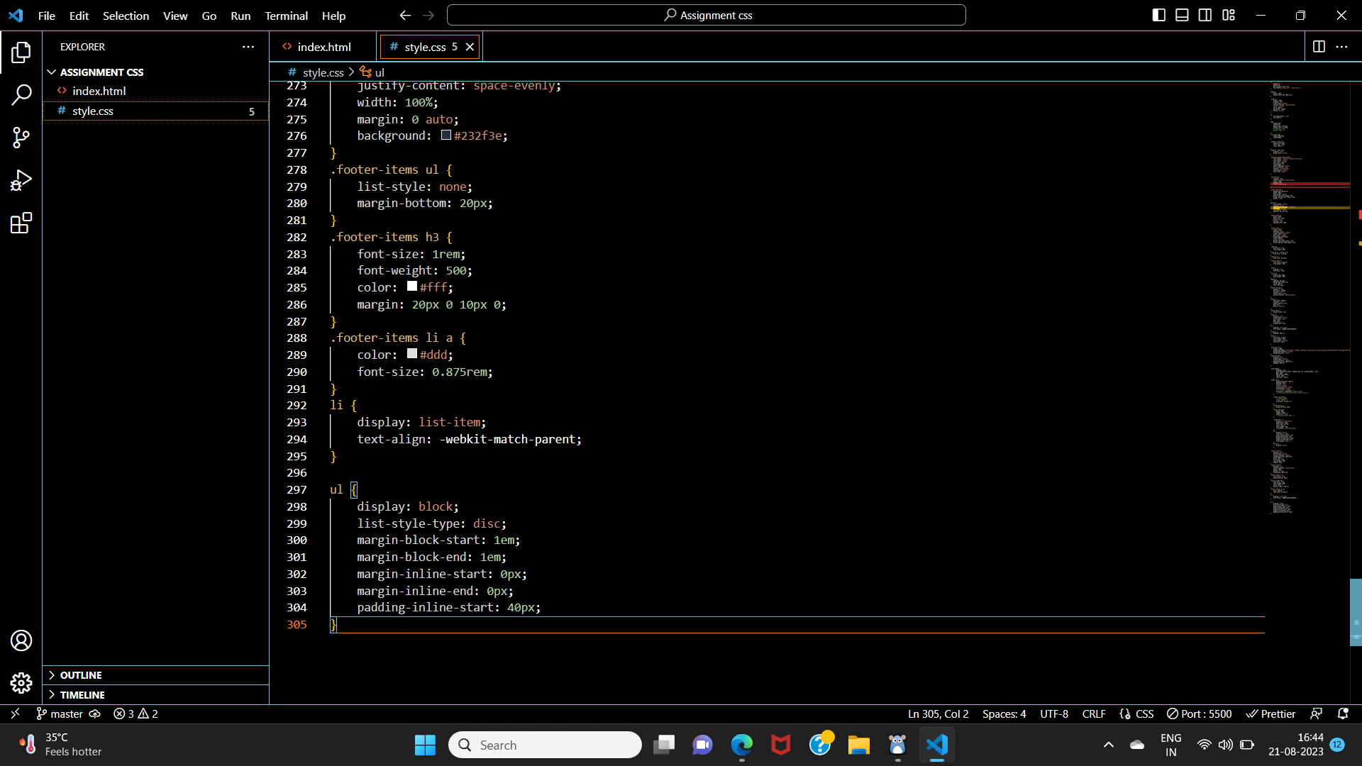 Github Shweta Sharma 1009 Assignment Css