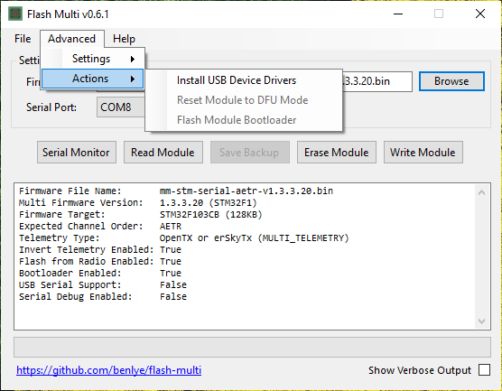 Jumper 4in1-SE Module "Fail to init. device" in FlashMulti Verbose · Issue #840 · pascallanger ...