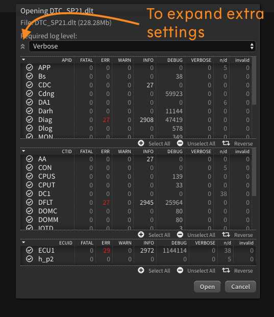 dlt: filters by values of entity · Issue #453 · esrlabs/chipmunk · GitHub