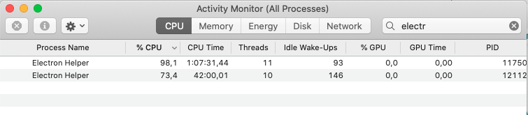 Possible memory leak - chipmunk doesn't shut down correctly · Issue #628 · esrlabs/chipmunk · GitHub