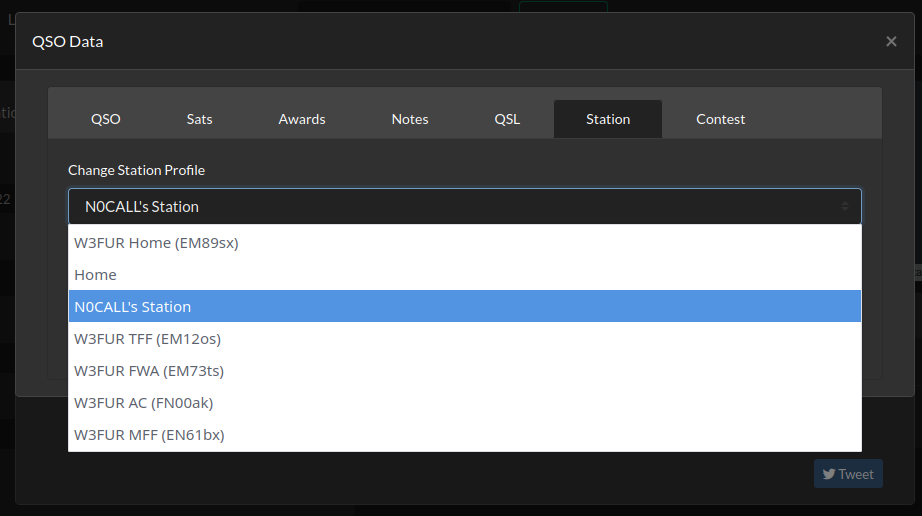 All Users Station Profiles Appear When Editing Existing Qso · Issue 1664 · Magicbug Cloudlog