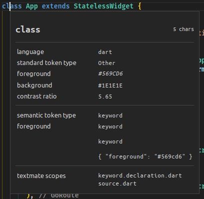Specific semantic tokens for various "keyword" types not provided · Issue #3926 · Dart-Code/Dart ...