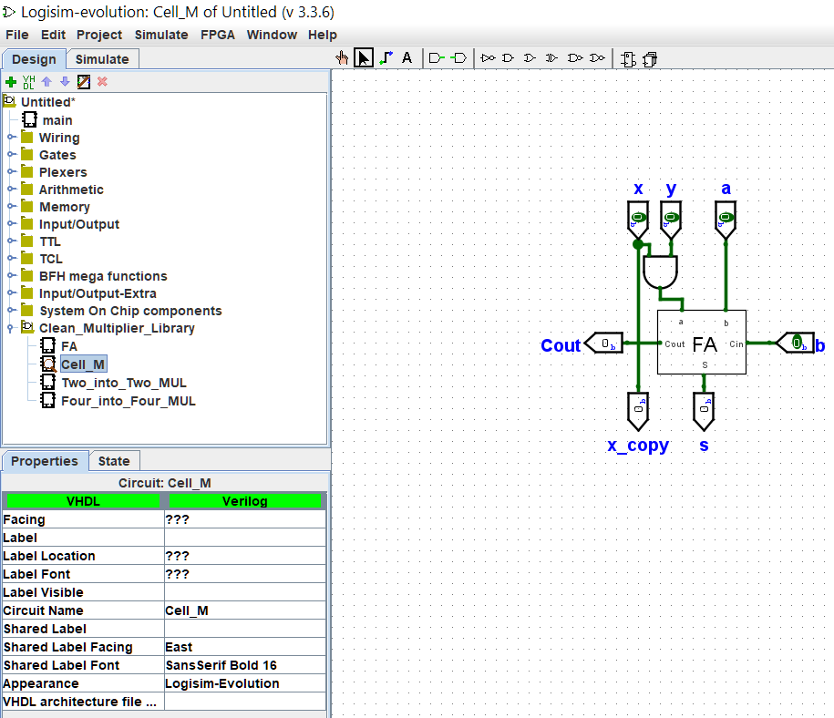 Logisim-evolution don't keep saved custom circuit appearance when circuit is loaded as library ...