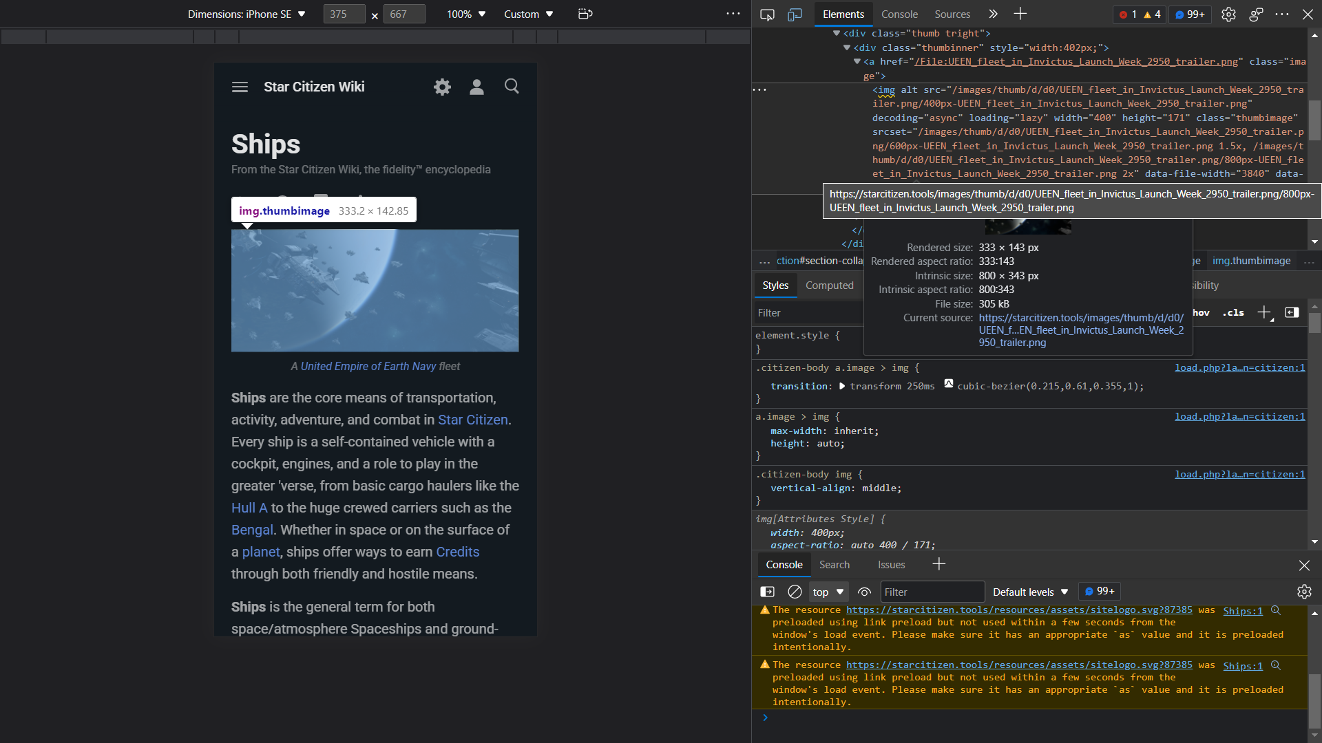 Various issues with the skin · Issue #467 · StarCitizenTools/mediawiki-skins-Citizen · GitHub