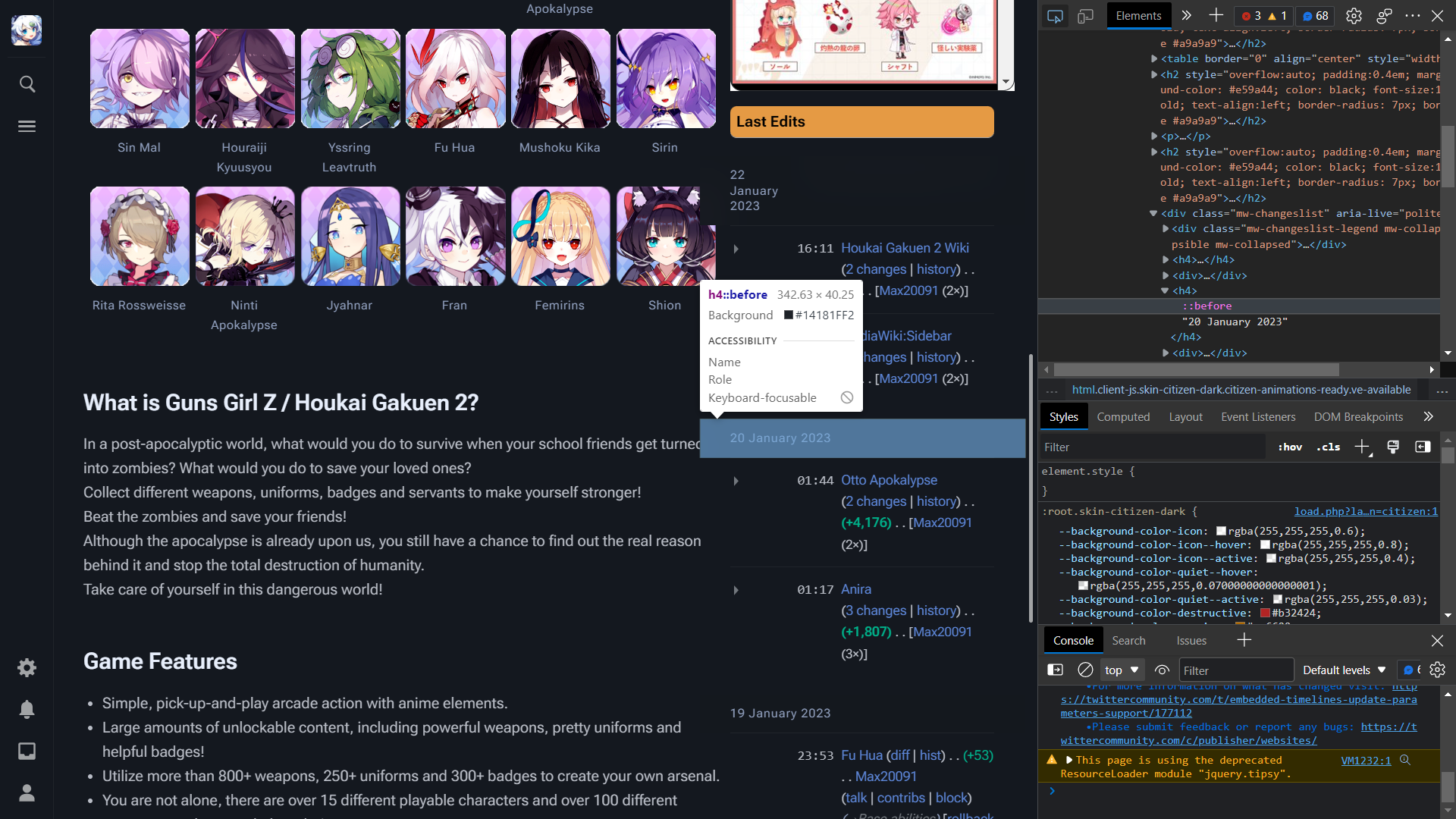 Recent changes render bug · Issue #575 · StarCitizenTools/mediawiki-skins-Citizen · GitHub