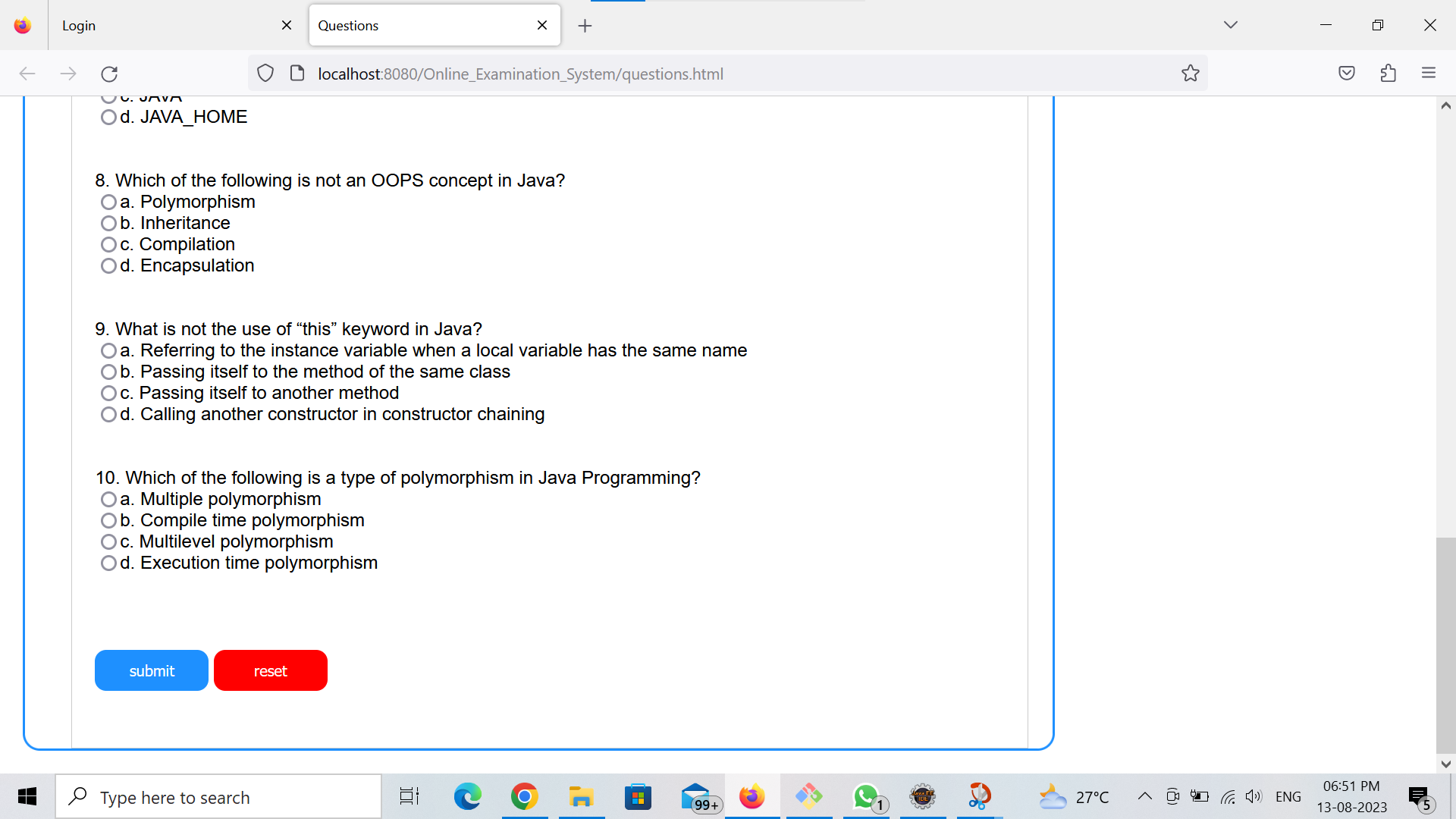 GitHub - md-mudassir80/Online-Examination-System: This is a simple ...