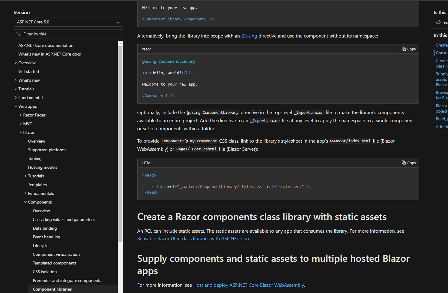Documentation misleading for net5.0 - Importing Component Library · Issue #20726 · dotnet ...