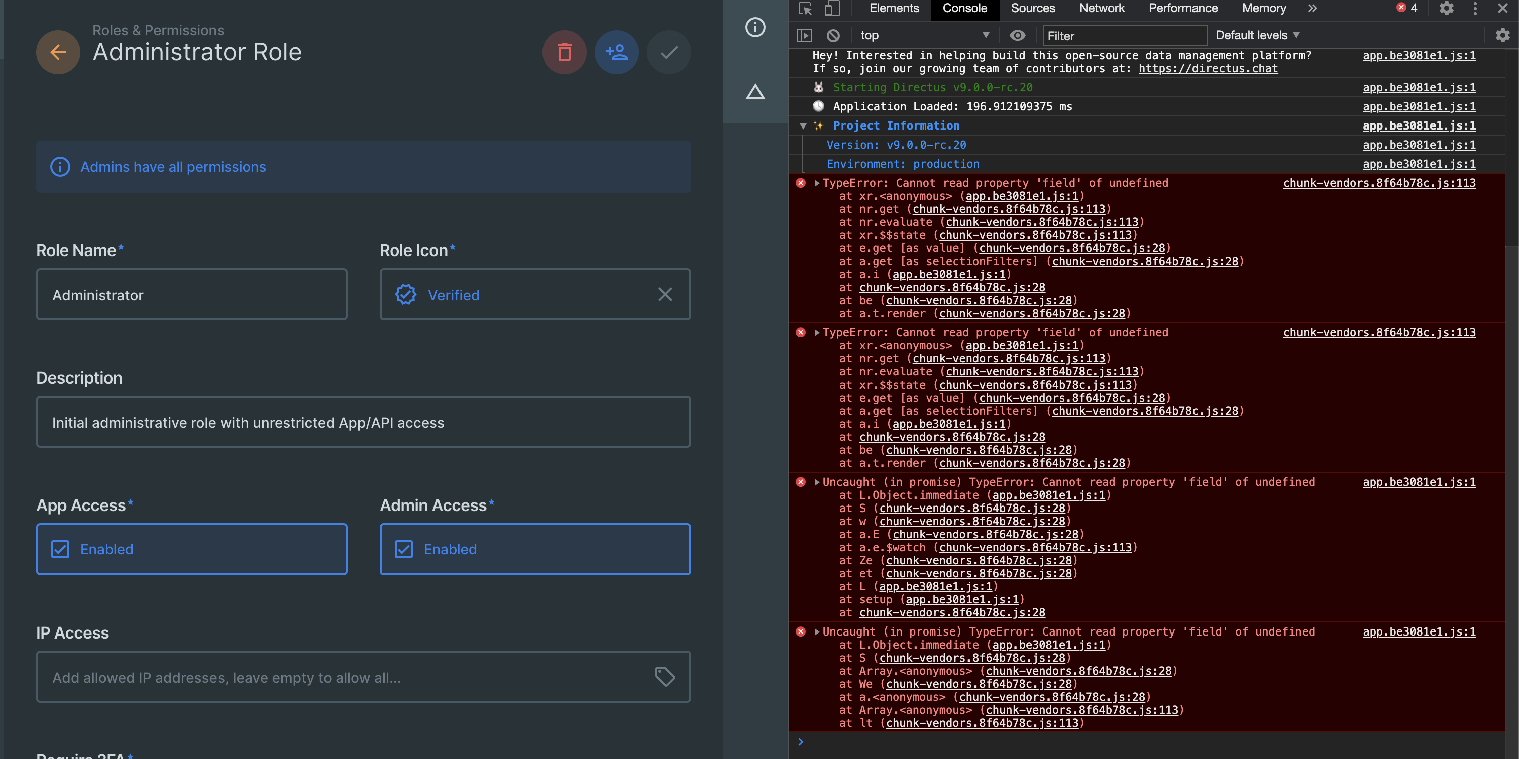 Entering views causes console errors and empty lists · Issue #3309 ...