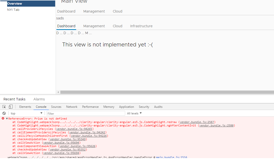 Getting ReferenceError: Prism is not defined · Issue #1832 · vmware-archive/clarity · GitHub
