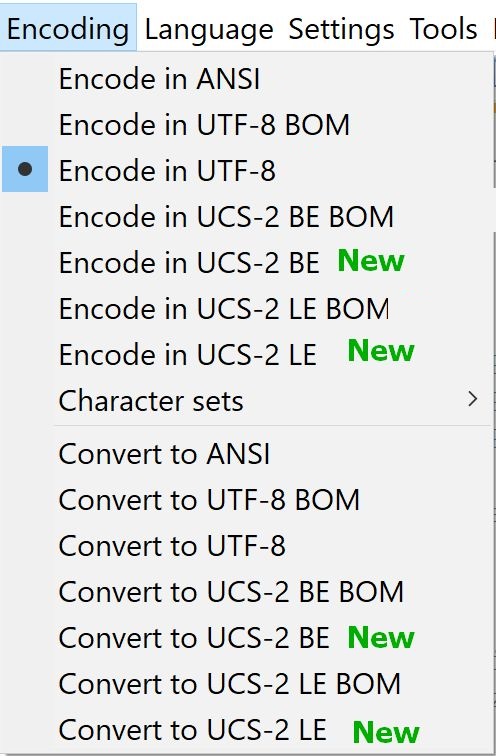 Encoding Menu - missing option · Issue #5899 · notepad-plus-plus ...