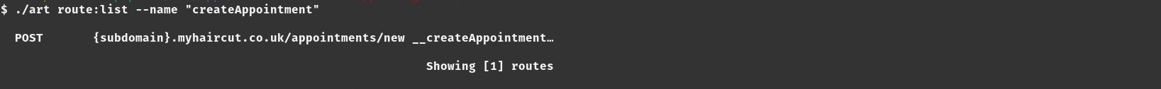 Laravel 9 Route List Trimmed Output · Issue 45384 · Laravel Framework · Github