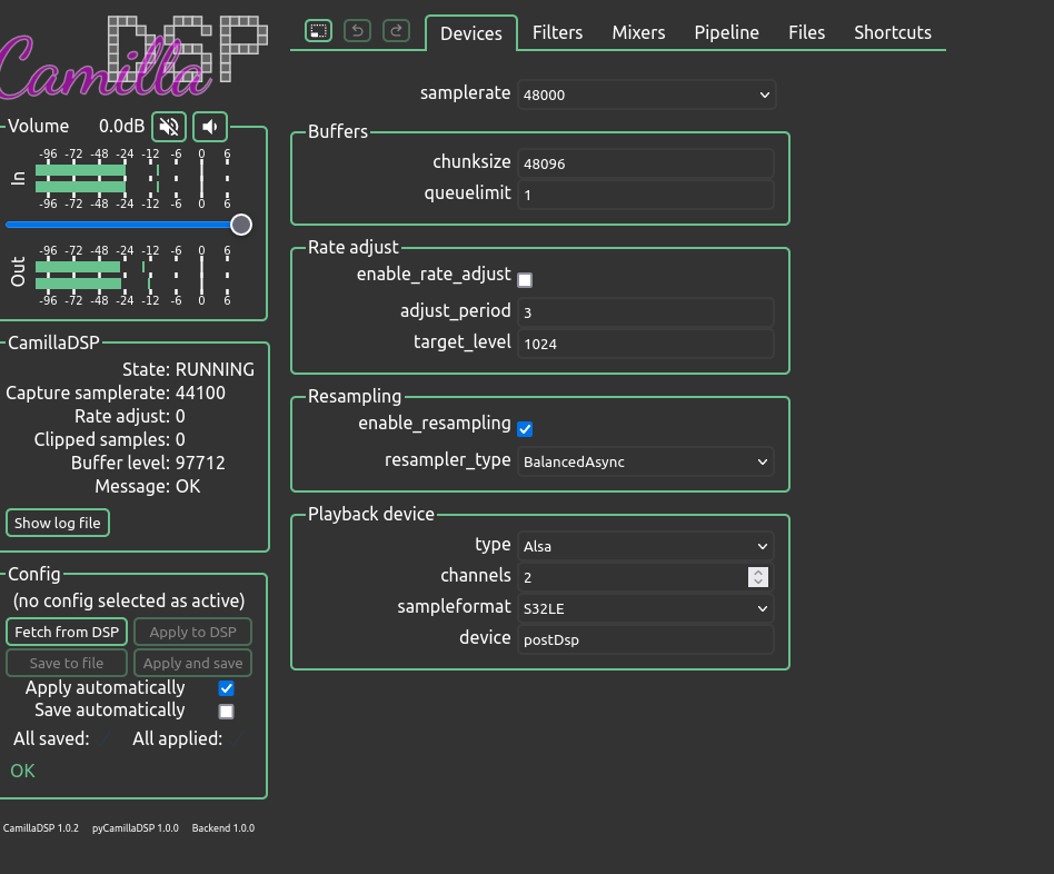 HW issue · Issue #263 · HEnquist/camilladsp · GitHub
