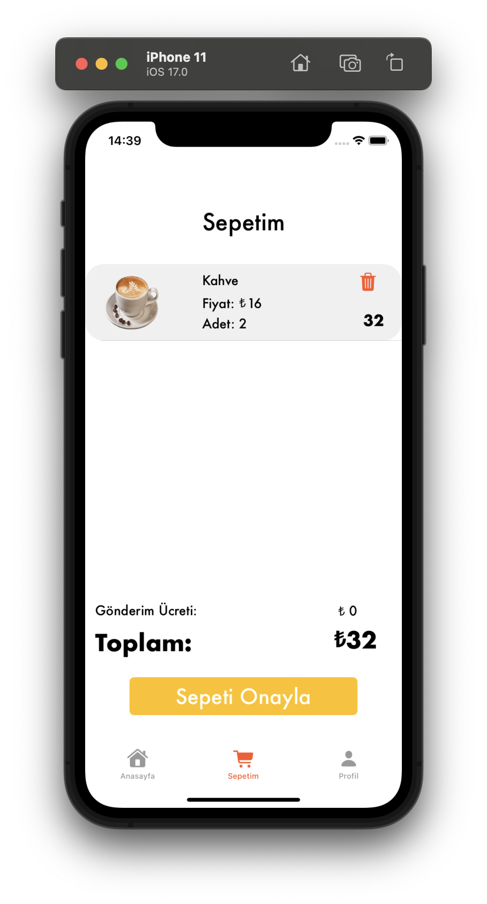 GitHub - ezgiik/FoodOrderApp