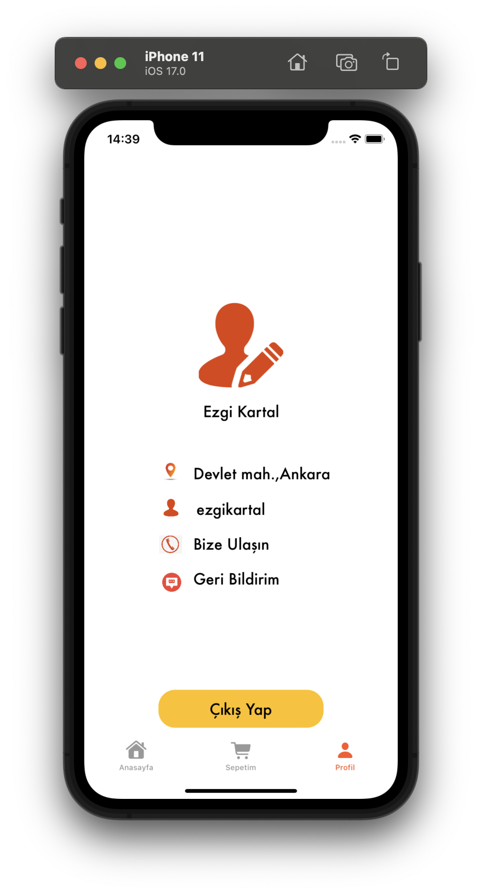 GitHub - ezgiik/FoodOrderApp