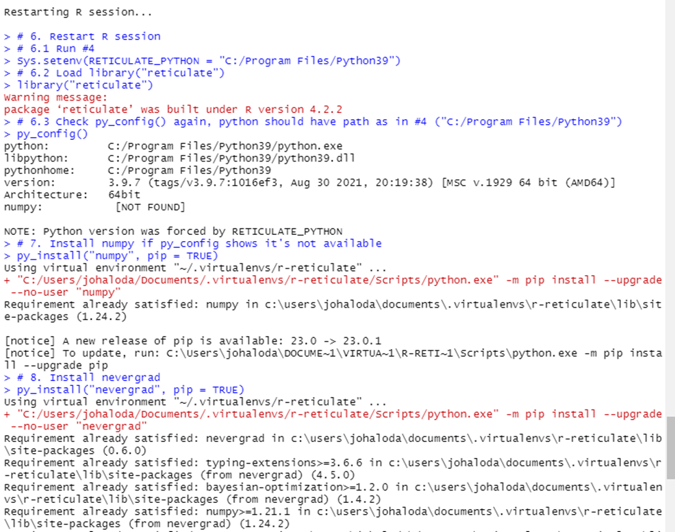 Nevergrad Installation Failure - Option 1 · Issue #670 · facebookexperimental/Robyn · GitHub