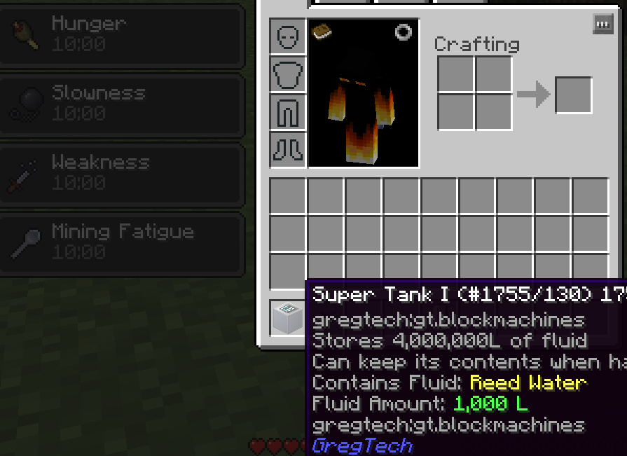 GT Tanks and Chests give 10 mins of debuff no matter the tier of the ...