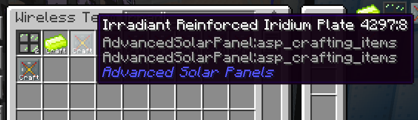 irradiant reinforced iridium plate isn't searchable in AE · Issue #9692 ...