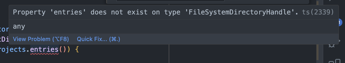Missing iterators for `FileSystemDirectoryHandle` · Issue #1639 ...