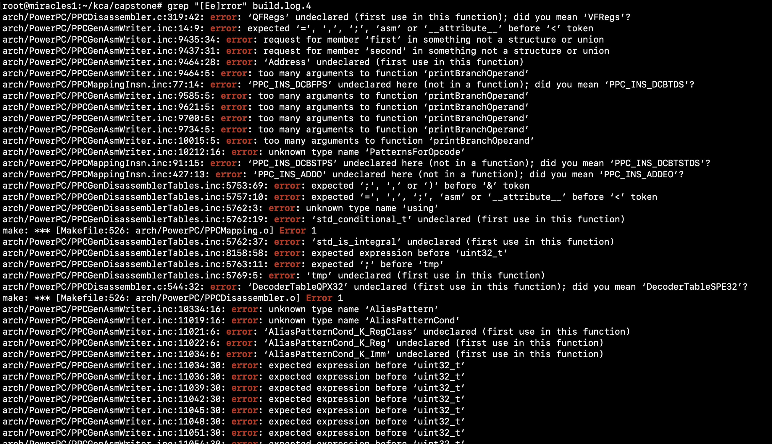 Including new instructions from LLVM · Issue #1936 · capstone-engine/capstone · GitHub