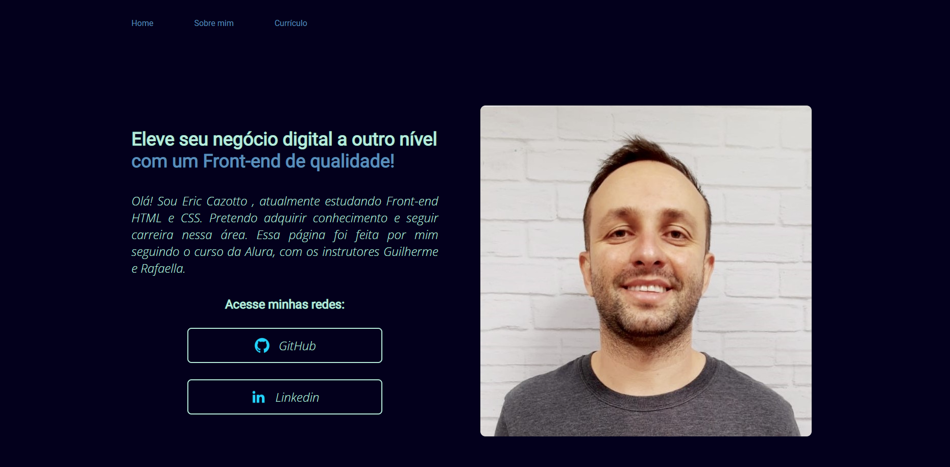 GitHub - Seamusjonesss/portfolio: Meu primeiro portfolio desenvolvido com os cursos de HMTL e ...