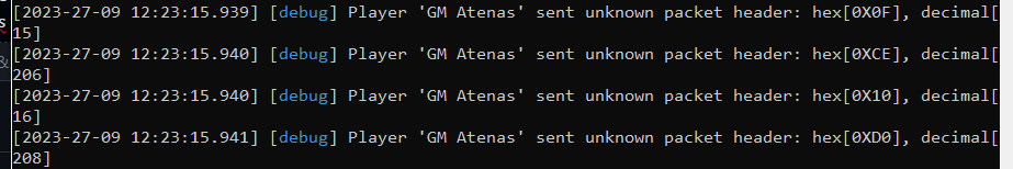 Debbug When Log In · Issue #1640 · opentibiabr/canary · GitHub