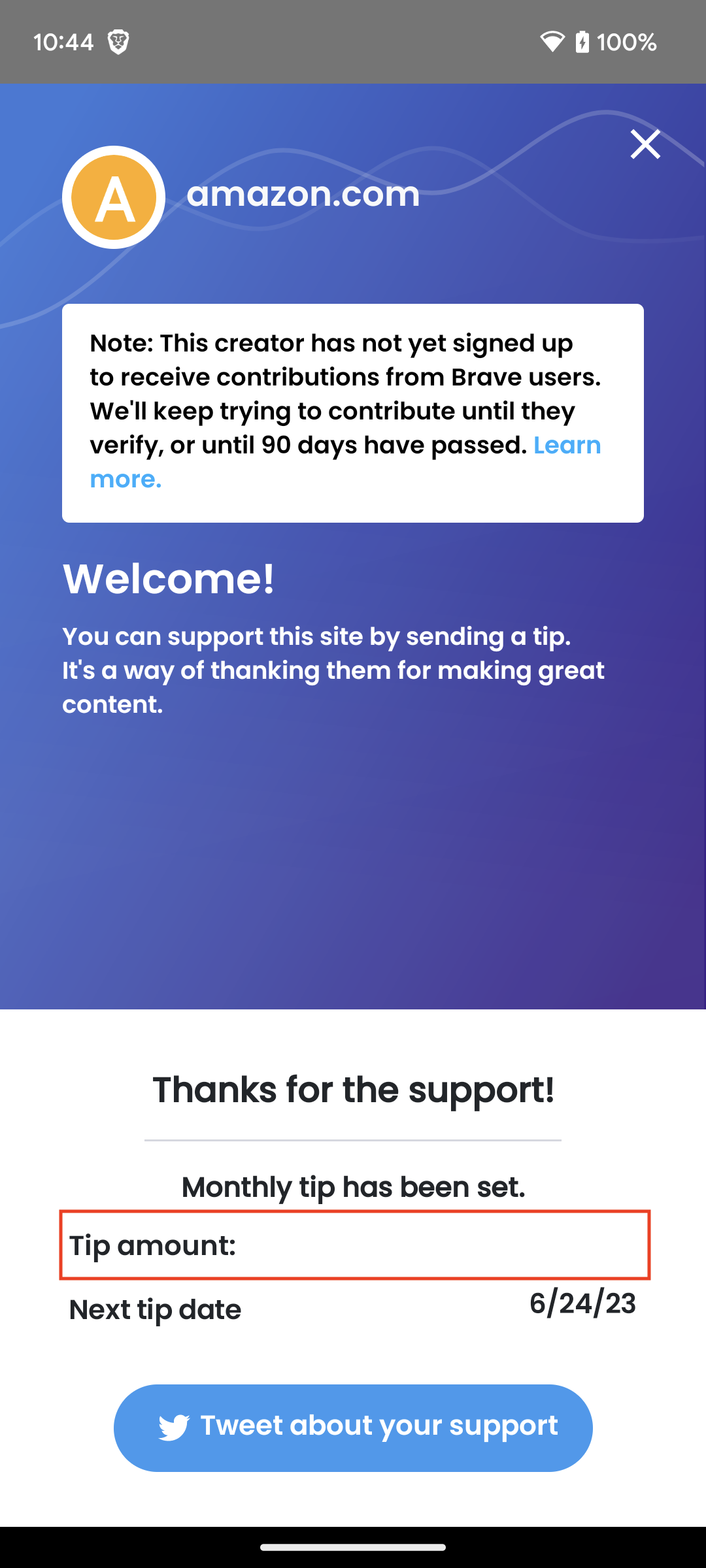 [Rewards] Tip amount is not shown for both One-time and Monthly tip · Issue #29981 · brave/brave ...