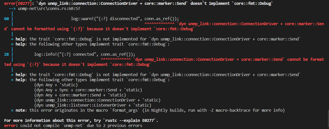`dyn Xxx` Had Impl `debug` But `dyn Xxx Send` Can T Debug · Issue 96360 · Rust Lang Rust