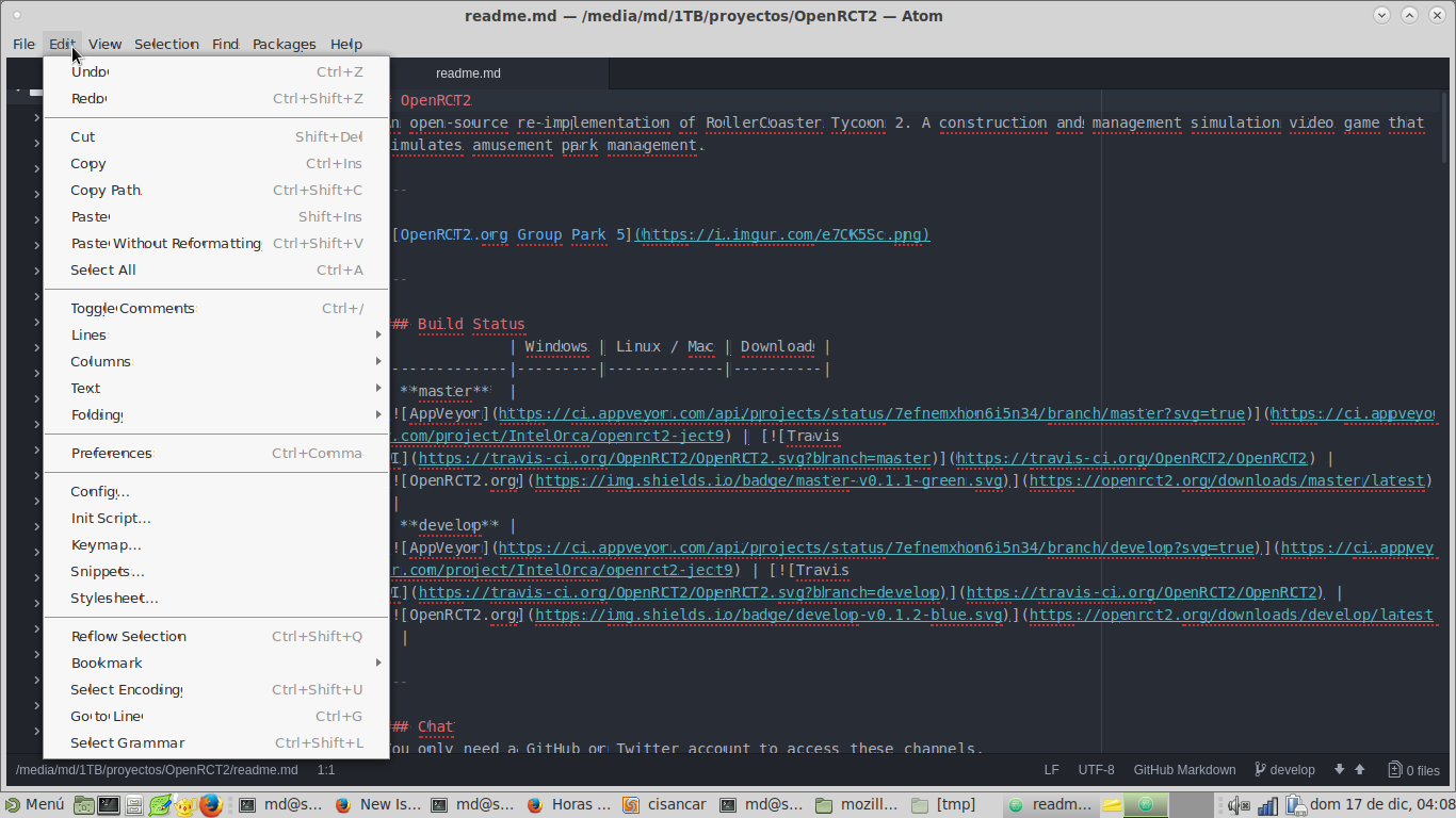 Atom Shows The Text In Menus And Editor With Glitches · Issue 16398 · Atomatom · Github