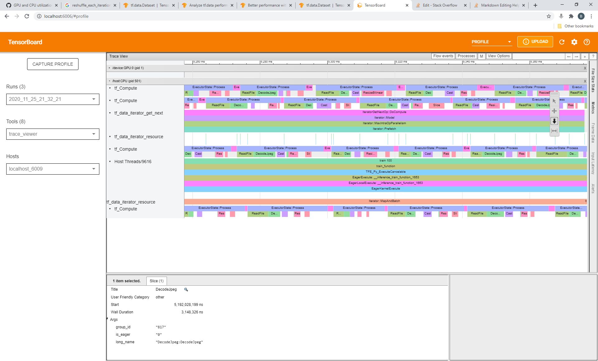 GPU and CPU utilization slashed after first epoch using tf.data and tf.keras · Issue #45114 ...