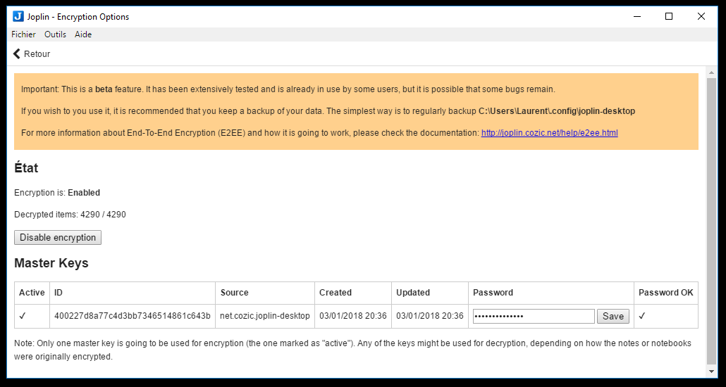 [Feature Request] End-to-end encryption · Issue #44 · laurent22/joplin · GitHub