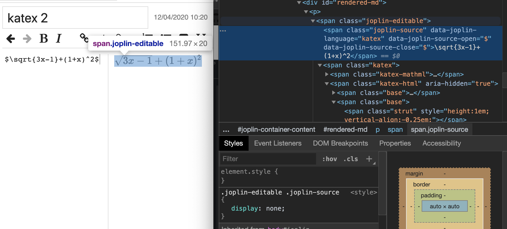 Full Text Search and Tag Break Katex Rendering In In-App Preview · Issue #3021 · laurent22 ...