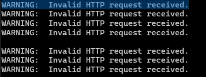 WARNING: Invalid HTTP request received. · Issue #2402 · AUTOMATIC1111/stable-diffusion-webui ...