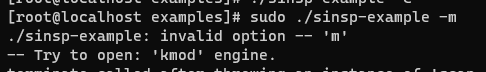 sinsp-example run with -m option error · Issue #756 · falcosecurity ...