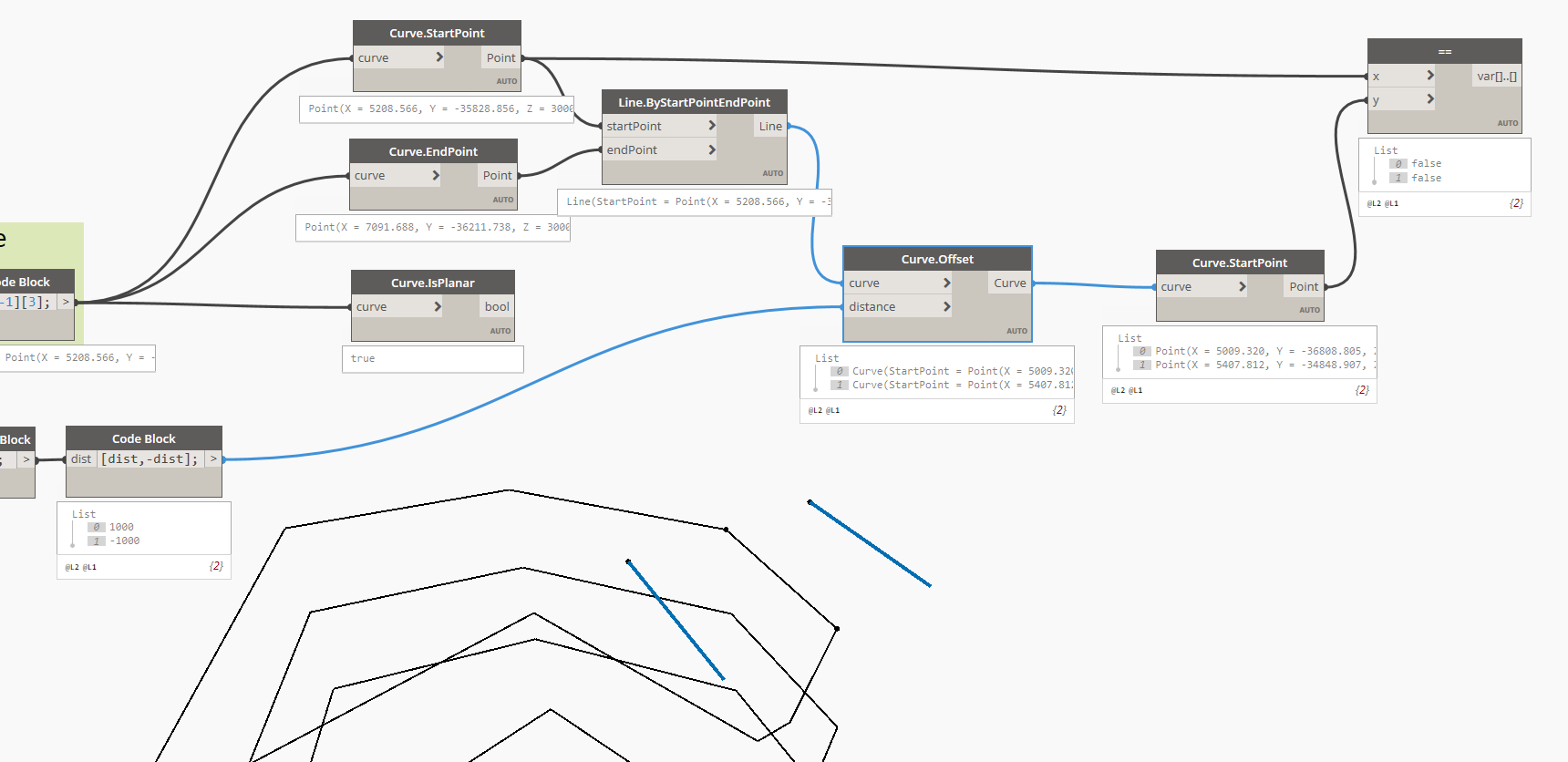 [Nodes] Curve not offsetting properly · Issue #8799 · DynamoDS/Dynamo · GitHub
