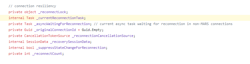 Question: Lazy loading of retry fields in SQLConnection class · Issue ...