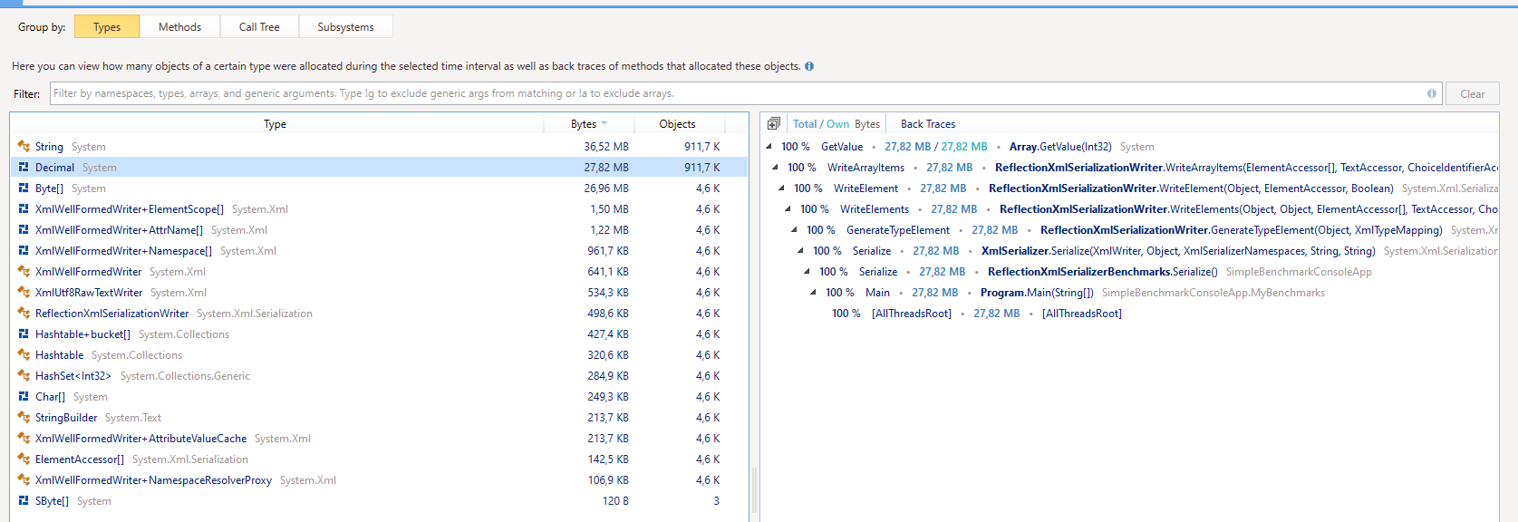 [Xml serialization]ReflectionXmlSerializationWriter is using Array.GetValue method for primary ...